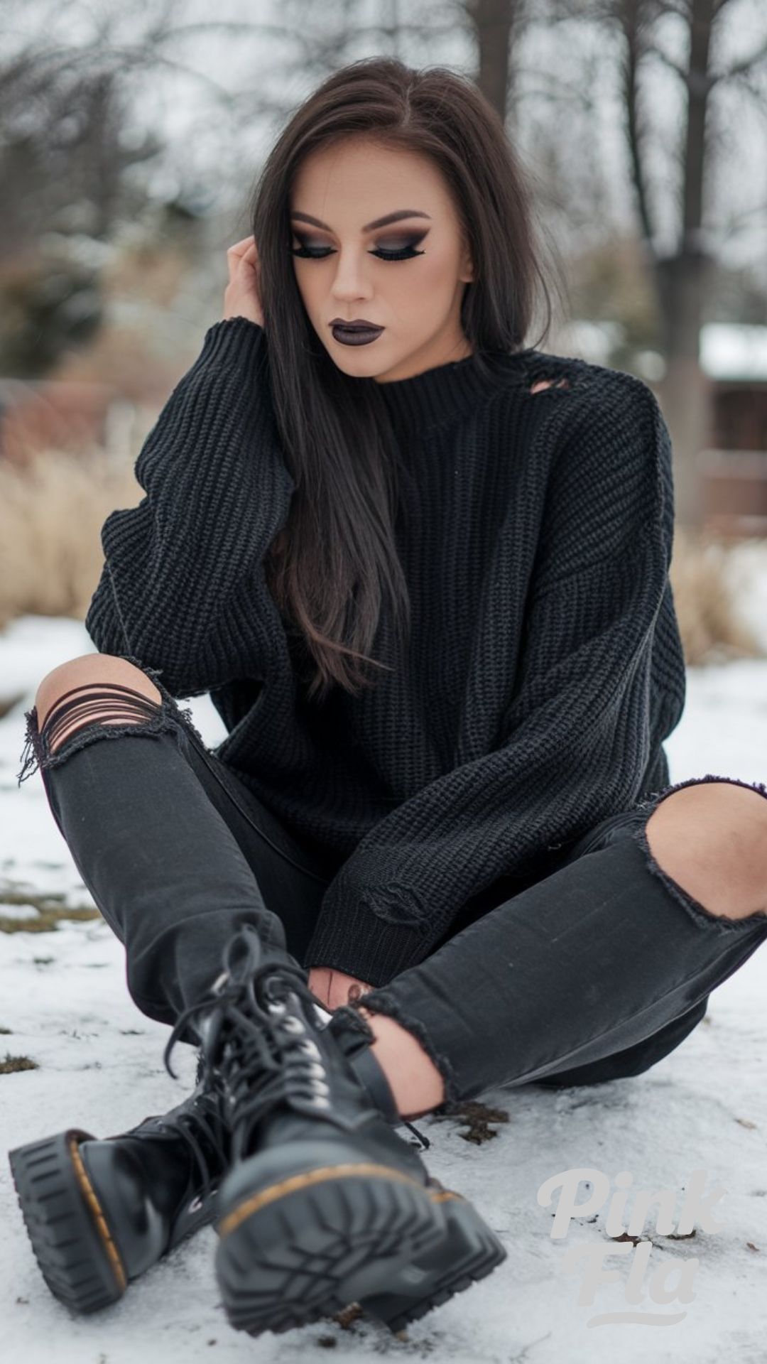 15 Winter Goth Outfit Ideas You’ll Love This Season - PinkFla.com ...