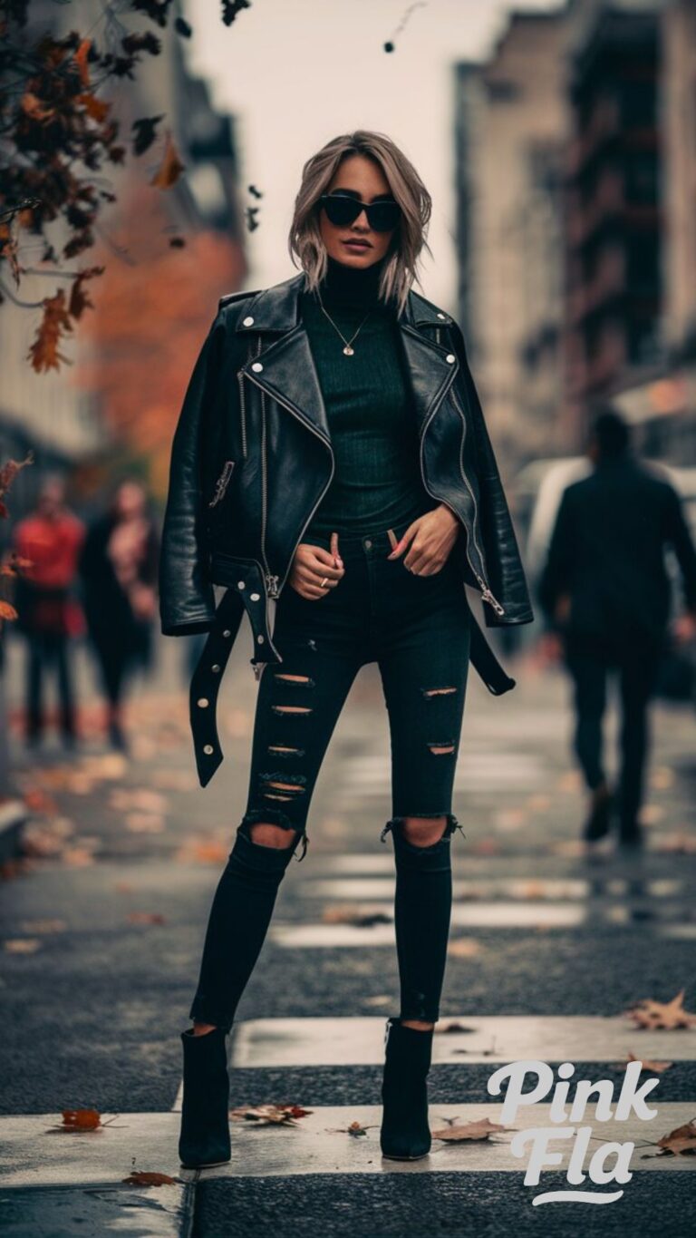 15 Edgy Fall Outfits You'll Love it! - PinkFla.com Fashion Blog